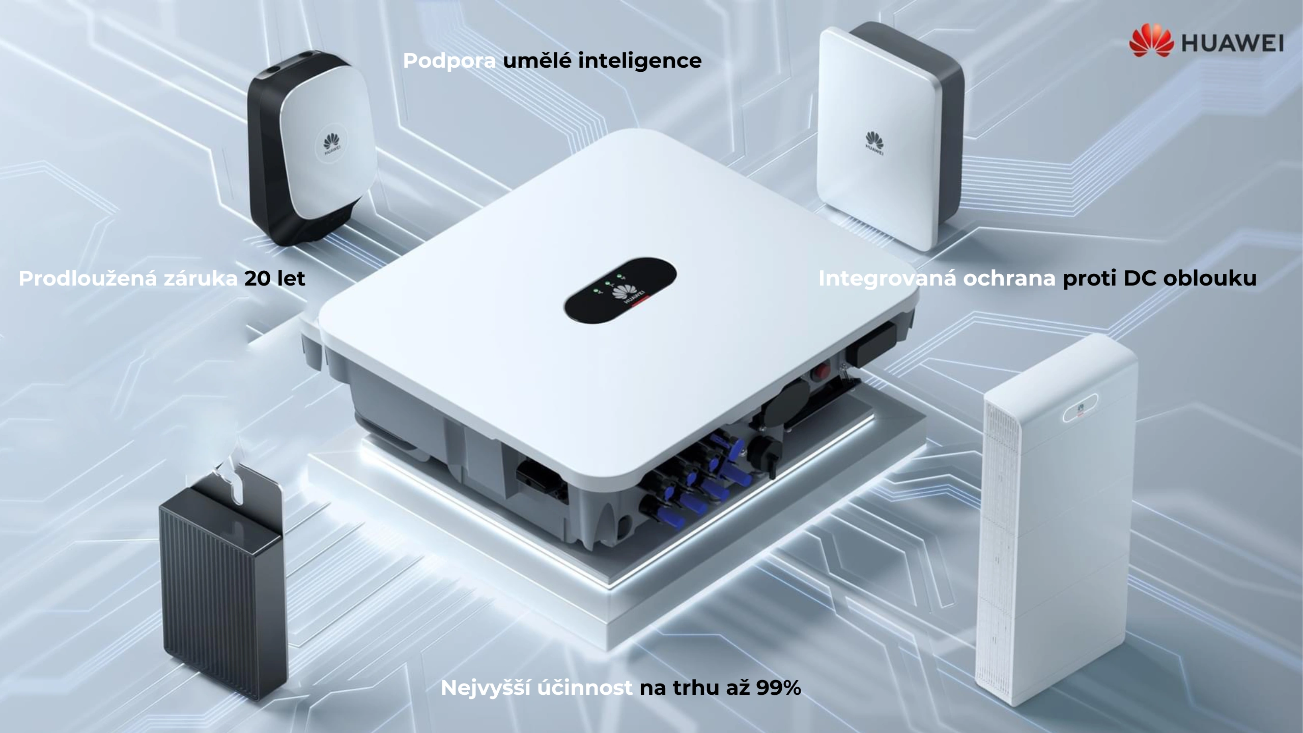 HUAWEI fotovoltaika - Smart solar energy fotovoltaika na klíč